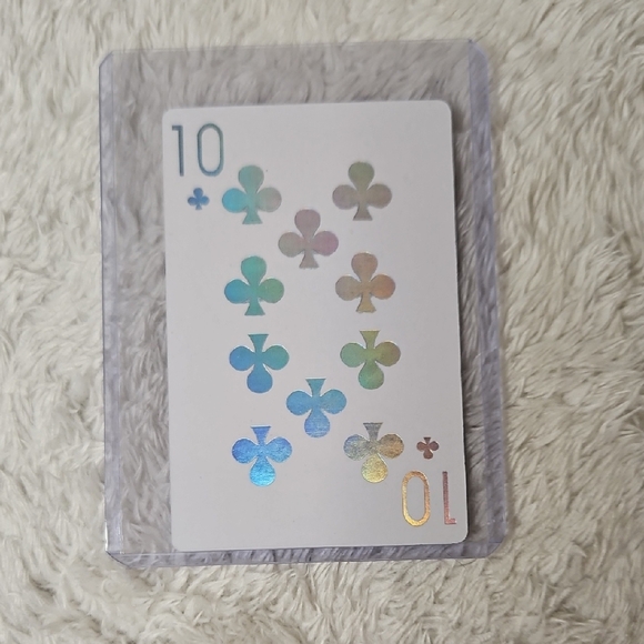 Dior | Accents | Dior Iridescent Of Clubs Playing Card With Case | Poshmark
